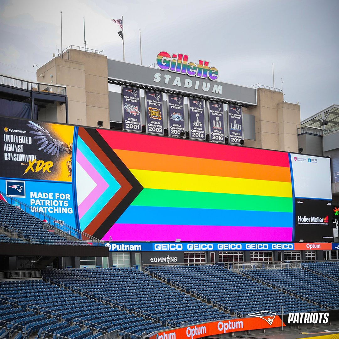 Backlash für Pride Month-Support der NFL Patriots — GAY.CH · Alles ...