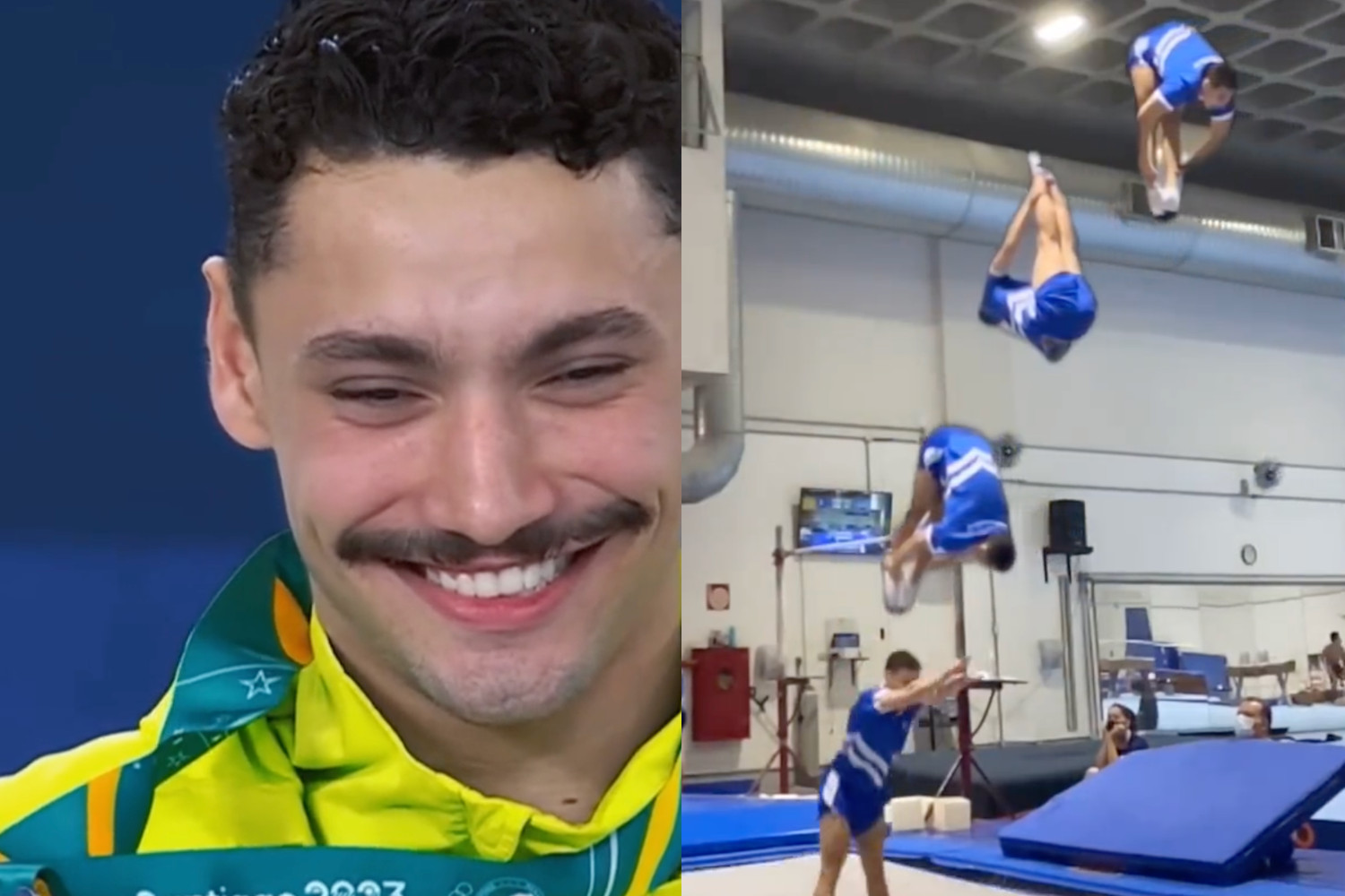 Watch: Rayan Dutra - Trampolinspringer, Olympia-Teilnehmer fürs Team ...