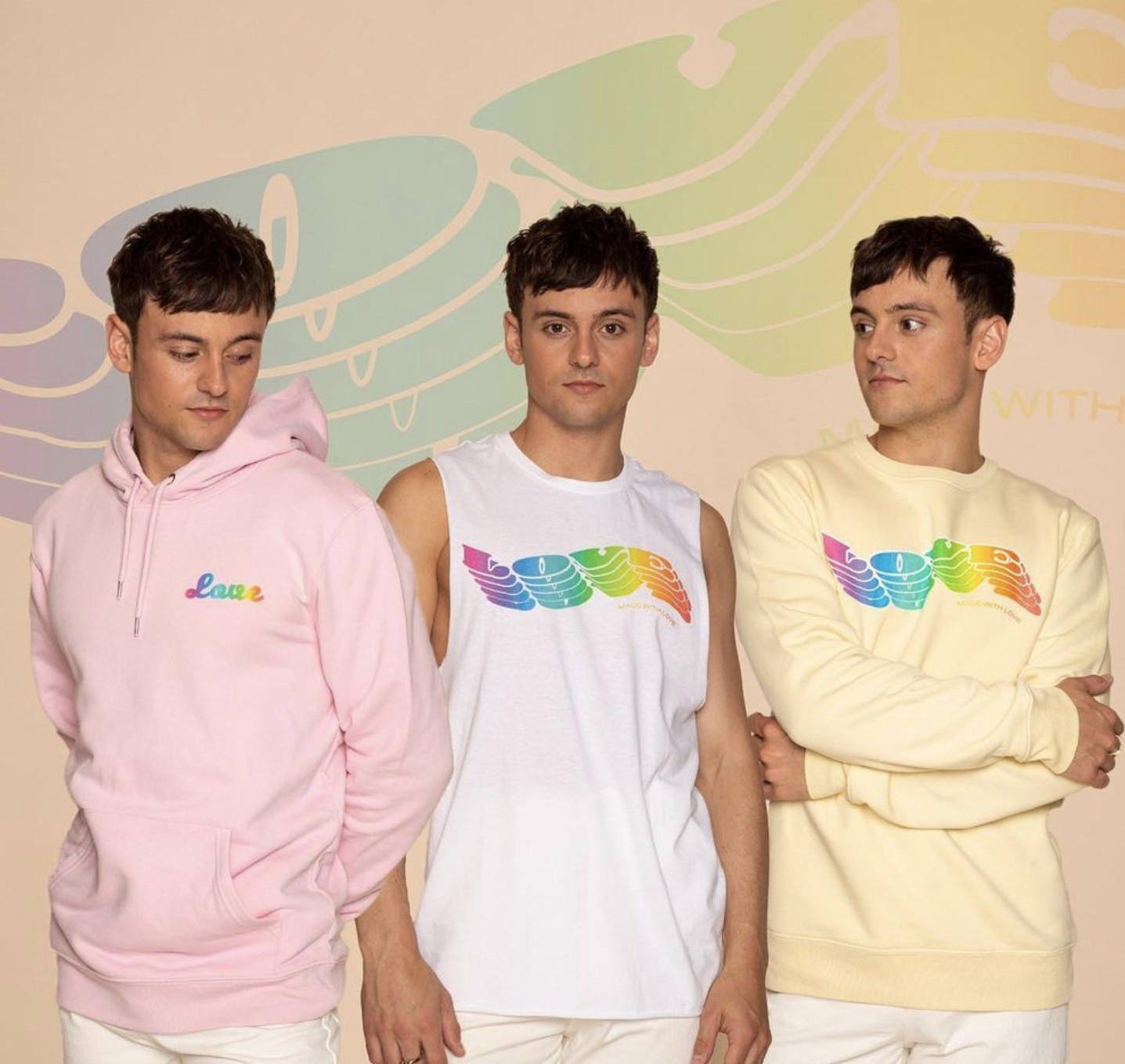 Watch: Tom Daley präsentiert Pride Collection... und spendet 100% des ...