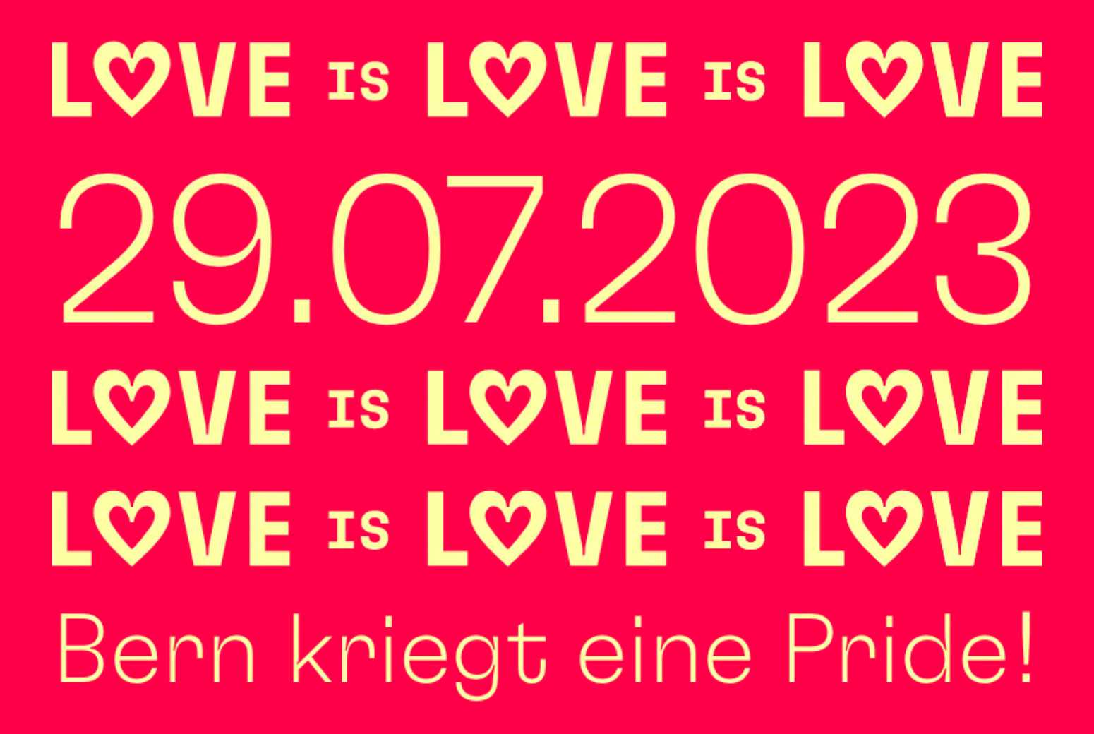 Bern Pride: Demonstration — GAY.CH · Alles bleibt anders!
