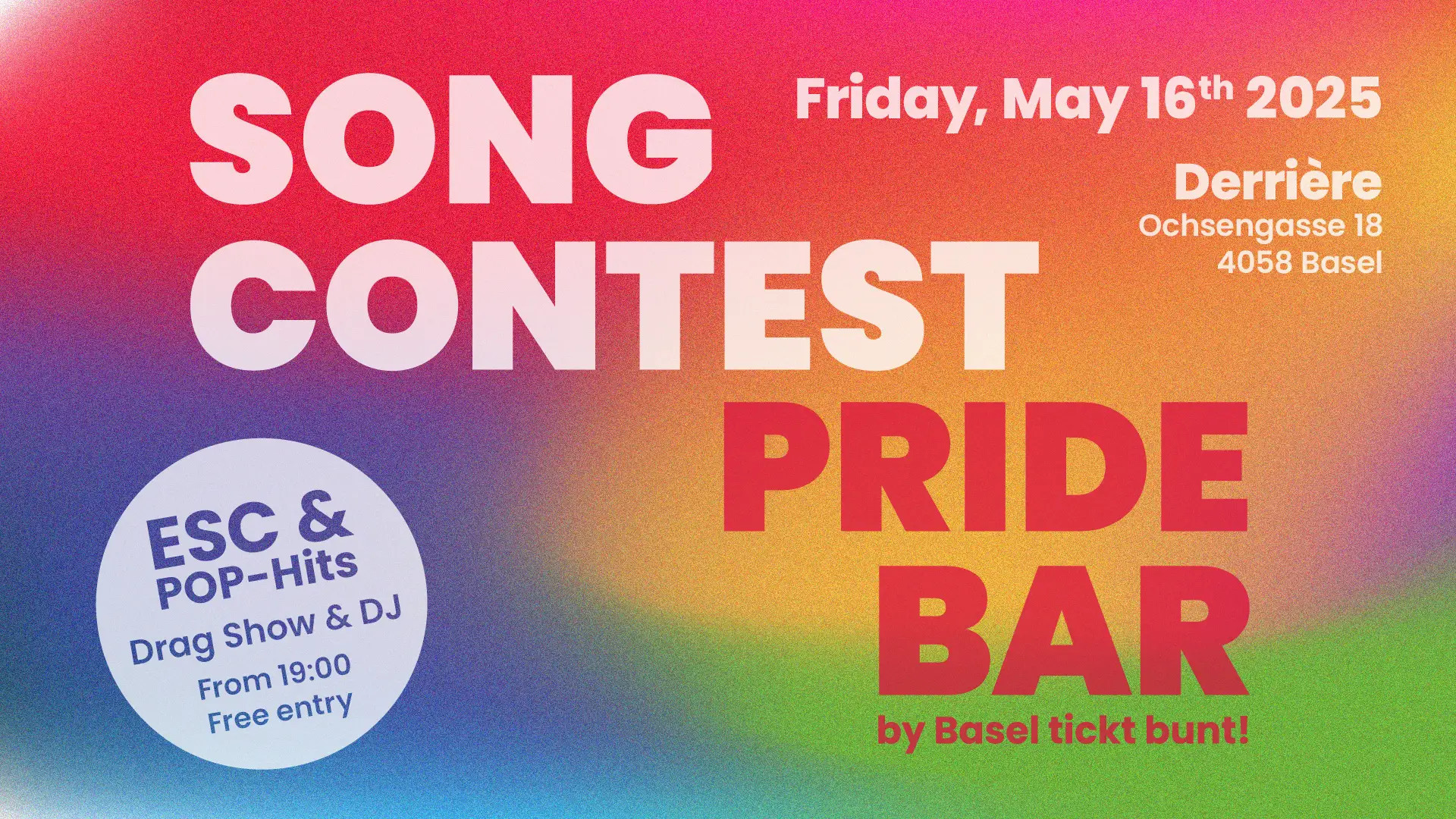 Eurovision Pride Bar — GAY.CH · Alles bleibt anders!