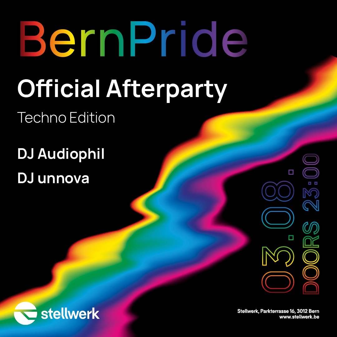 Offizielle BernPride Afterparty: Techno Edition — GAY.CH · Alles bleibt ...